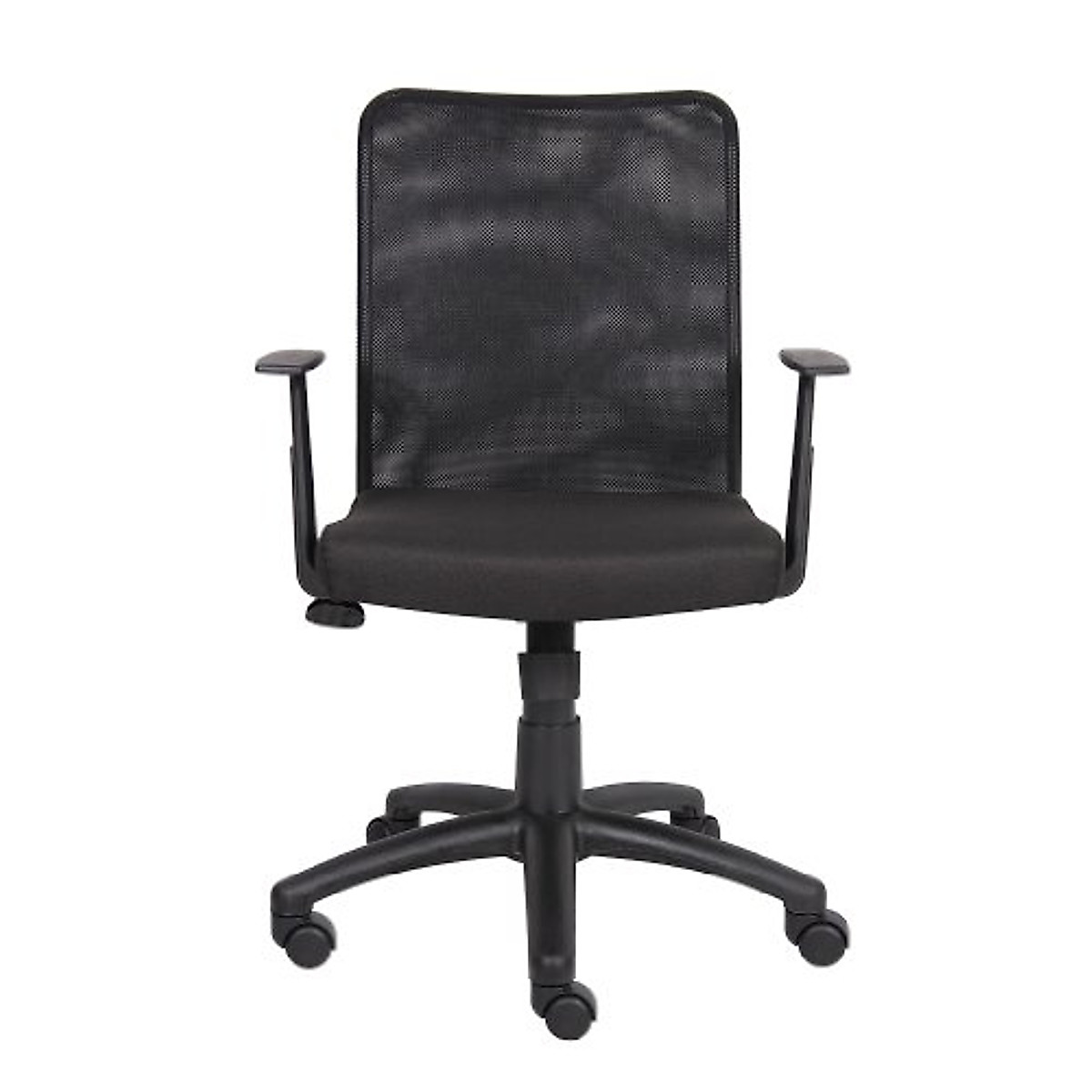 Boss Office Products Budget Mesh Task Chair with Arms in Black