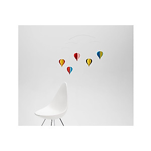 Flensted Mobiles 5 Balloon Hanging Nursery Mobile - 26 Inches - High Quality Cardboard