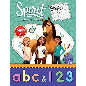 Spirit Riding Free Letter and Number tracing Workbook: (US Edition).