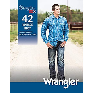 Wrangler mens 20x No. 42 Vintage Boot Cut Jeans, Midland, 28W x 32L US