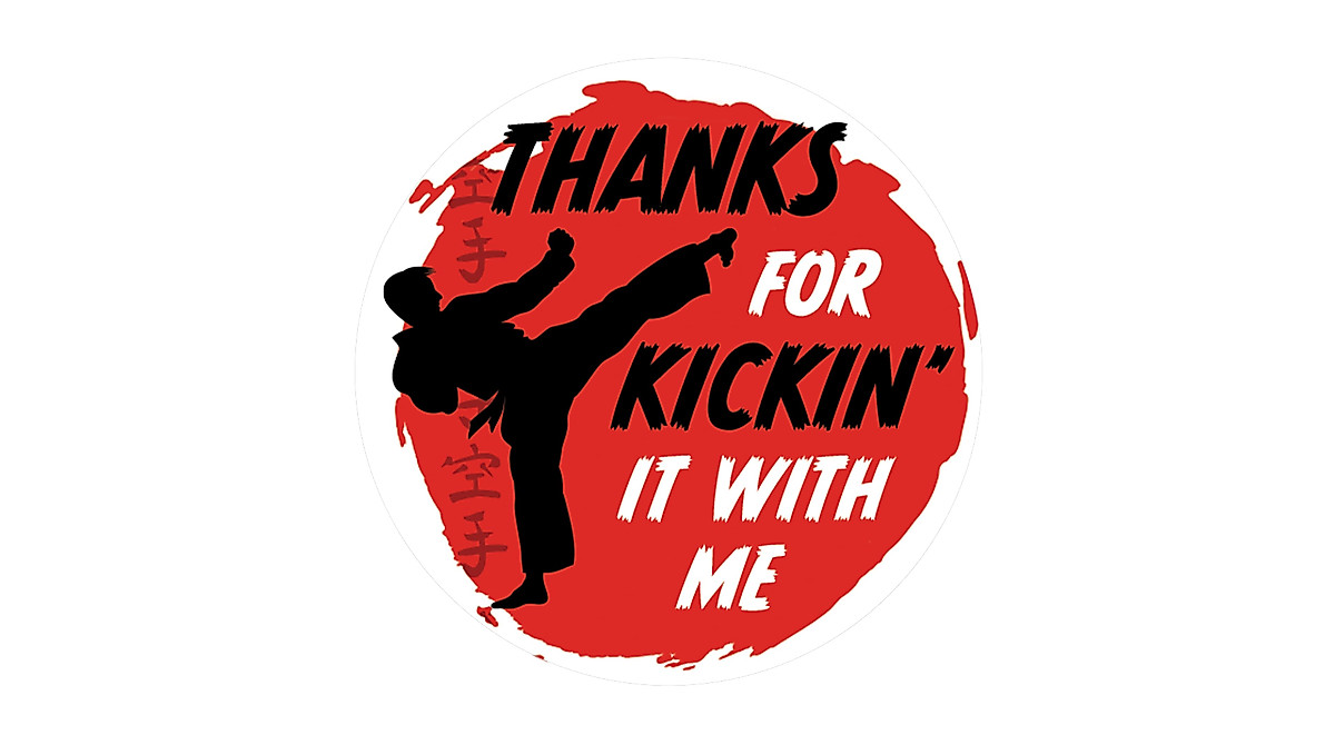 Karate Birthday Thank You Stickers - 40 Labels