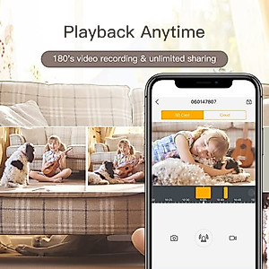 LAXIHUB 5GHz WiFi Camera, 2K Pet Cam Indoor Security Camera Baby/Elder/Dog/Pet Monitor with Phone App, Motion Detection, 2-Way Audio, Night Vision, Compatible with Alexa/Google Assistant