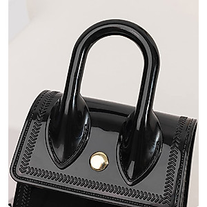 Crossbody Bag Mini Toddler Purse with Signle Handle for Little Girl Kids Cute Handbags Shoulder Messenger Bag (Black)