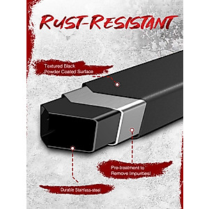 KYX 5 inches Running Boards Side Steps Fit for Dodge Ram 1500 Crew Cab 2019-2022, Nerf Bar Side Steps Side Bars for Cars and Trucks, Textured Black Powder Coated