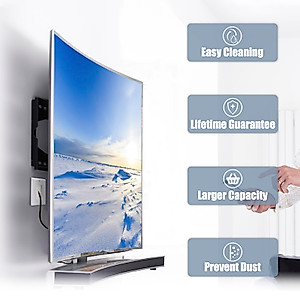 VCE Wall Plate Cable Pass Through with Bracket, Decorator Cover for Low Voltage Cables - White, 2-Pack