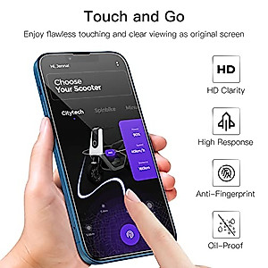 JETech Full Coverage Screen Protector for iPhone 13 mini 5.4-Inch, 9H Tempered Glass Film Case-Friendly, HD Clear, 3-Pack