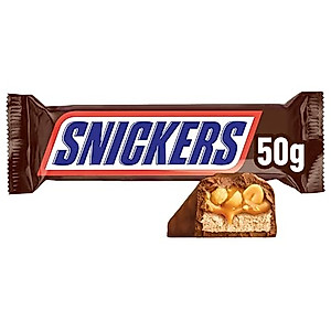 Snickers Bar with Caramel and Roasted Peanuts Chocolate Covered, 24 bars x50g (1200g)