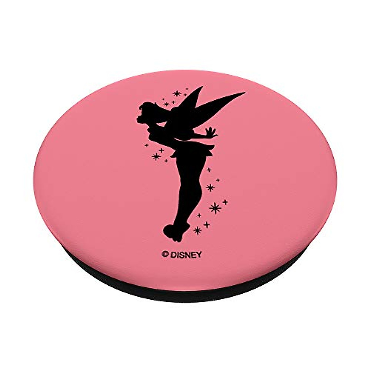 Disney Peter Pan Tinker Bell Pixie Dust Silhouette Pink PopSockets PopGrip: Swappable Grip for Phones & Tablets