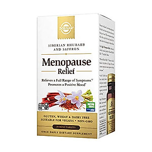 Solgar Menopause Relief - 30 Tablets - Helps Relieve Hot Flashes, Exhaustion, Irritability, Sleep Disturbances & More - Promotes a Positive Mood - Non-GMO, Gluten Free, Vegan - 30 Servings