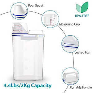 TBMax Rice Container 20 Lbs + Rice Storage Container 4 Lbs