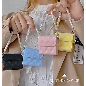 Fashion Luxury Designer Case Compatible with Airpods Pro Cover Accessory (Black)