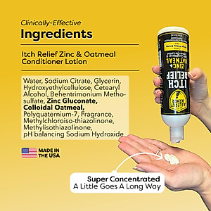 Doc Itchy: Allergy Armor Itch Relief Conditioner & Leave-on-Lotion | Clinical-Strength Zinc & Oatmeal | Banish Rashes, Calm Itch, Rebalance Skin Microbiome | Nurture Skin Health | Made in USA | 12 oz