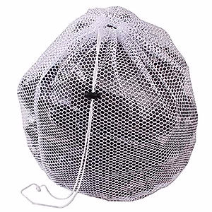Laundry Wash Bag For Washing Machine, Fine Coarse Mesh Net Drawstring Thickened Garment Pouch
