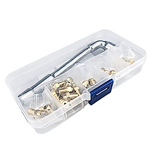 XIFOWE Nozzles 22 pcs 3D Printer Brass Nozzles for V5-V6 3D Printer, 0.2mm, 0.4mm, 0.6mm, 0.8mm, 1.0mm, with DIY Tools and A Ten-Grid Parts Box, Compatible with I3 A8 MK3/MK3S Clone