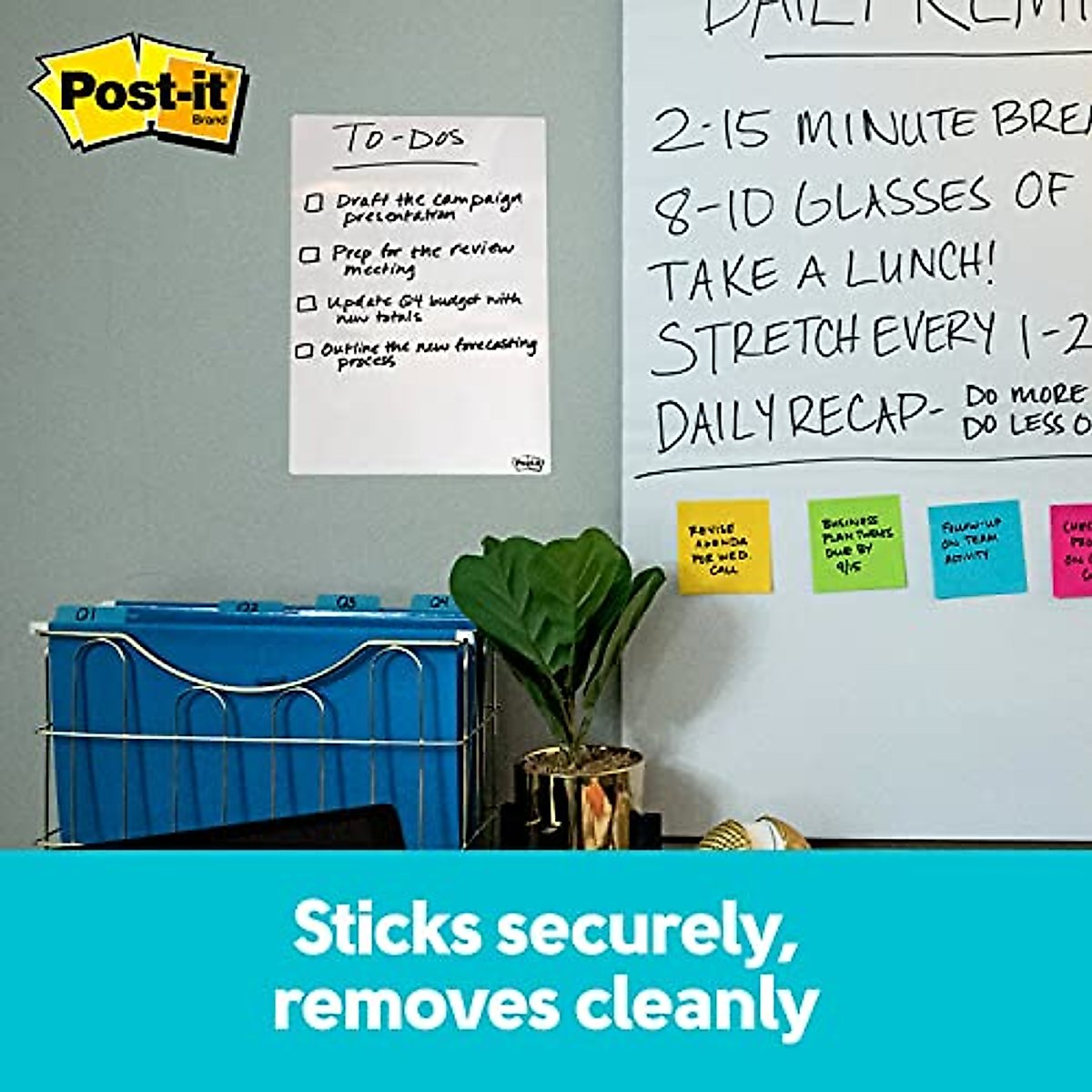 Post-it Dry Erase Sheets, 30 Sheets/Pack, Instant Whiteboard, 7 in x 11.3 in (DEFSheets-30PK)