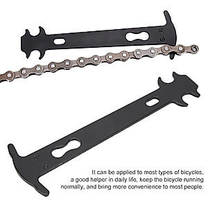 Carbon Steel Bicycle Chain Checker,Bike Bicycle Chain Wear Indicator, Portable Stainless Steel Bike Chain for Gauge,Maintenance for Road, Mountain,Hybrid Bikes, Bike Bicycle Chain Wear Indicator,