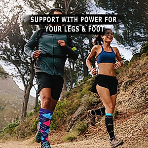 FuelMeFoot Compression Socks For Women Men - 20-30mmHg Best for Circulation,Running,Nurse, Hiking, Pregnancy,Sports,Travel