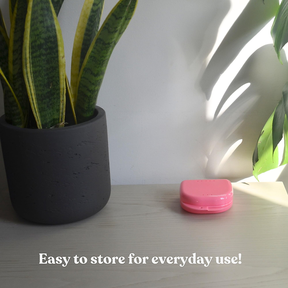 Genco Dental Retainer Case with Vent Holes - Orthodontic container for holding retainers, aligner, night-guard/mouth-guard. Small and Durable retainer case