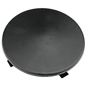 Deltech Manufacturing 5" Round Light Pole Top Cap- Black Plastic