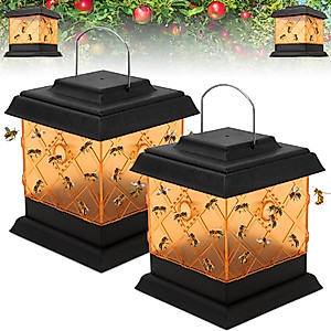 2 Packs Wasps Box Outdoor Hanging,Bees Box Catcher Wasps Reusable Yellow Jacket Box