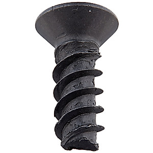 Small Parts 0406LTFB Steel Thread Rolling Screw for Plastic, Black Oxide Finish, 82 Degree Flat Head, Star Drive, #4-20 Thread Size, 3/8" Length (Pack of 100)