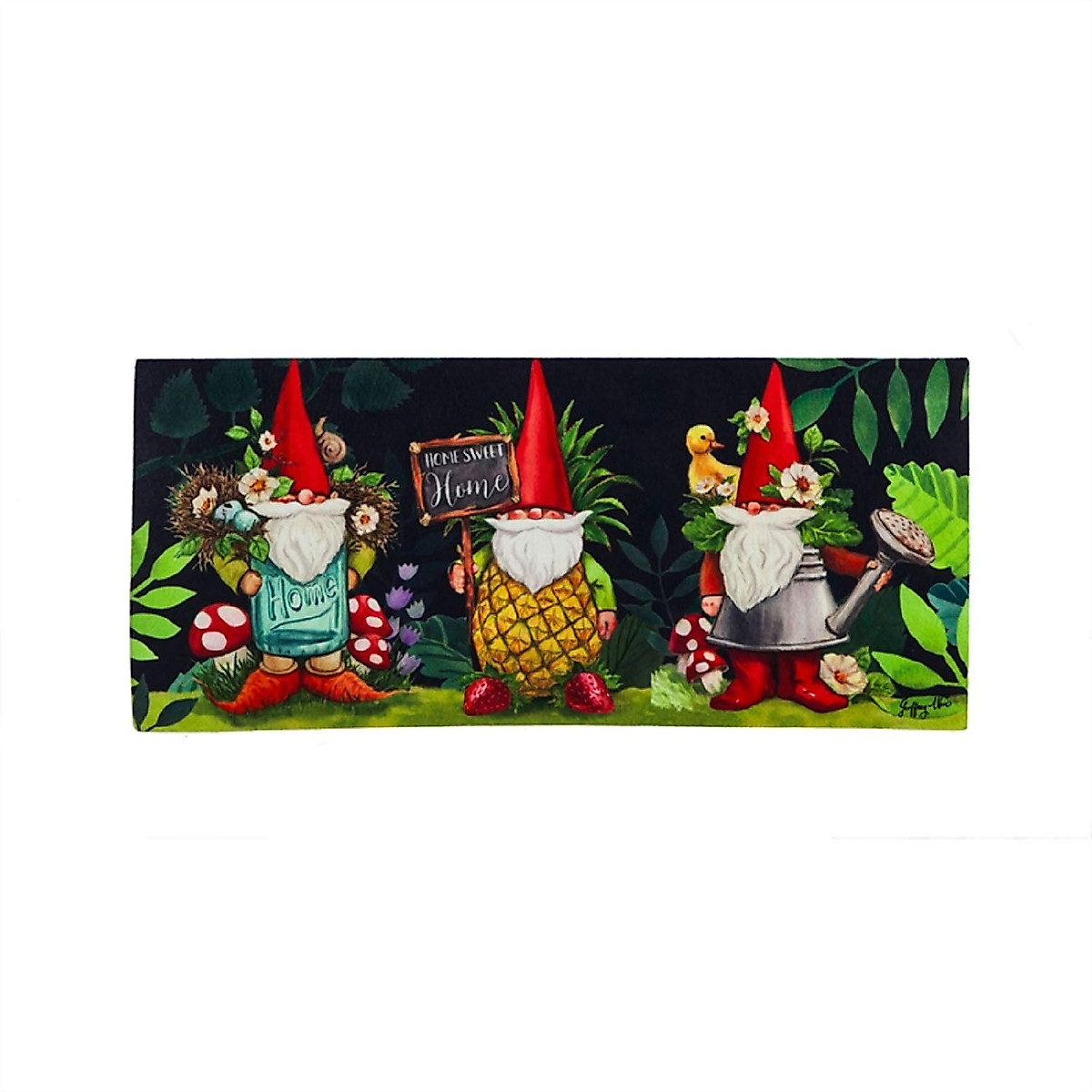 Evergreen Sassafras Bundle - Set of 5 All Seasons Interchangeable Entrance Doormats | Indoor and Outdoor |22-in x 10-in doormats and 30-in x 18-in Tray | Non-Slip Backing | Low Profile | Home Décor