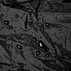 Titan Jet Black Poly 210T Car Cover for Sedans 186-202". Waterproof, UV Protection, Scratch Resistant, Driver-Side Zippered Opening. Fits Camry, Accord and More.