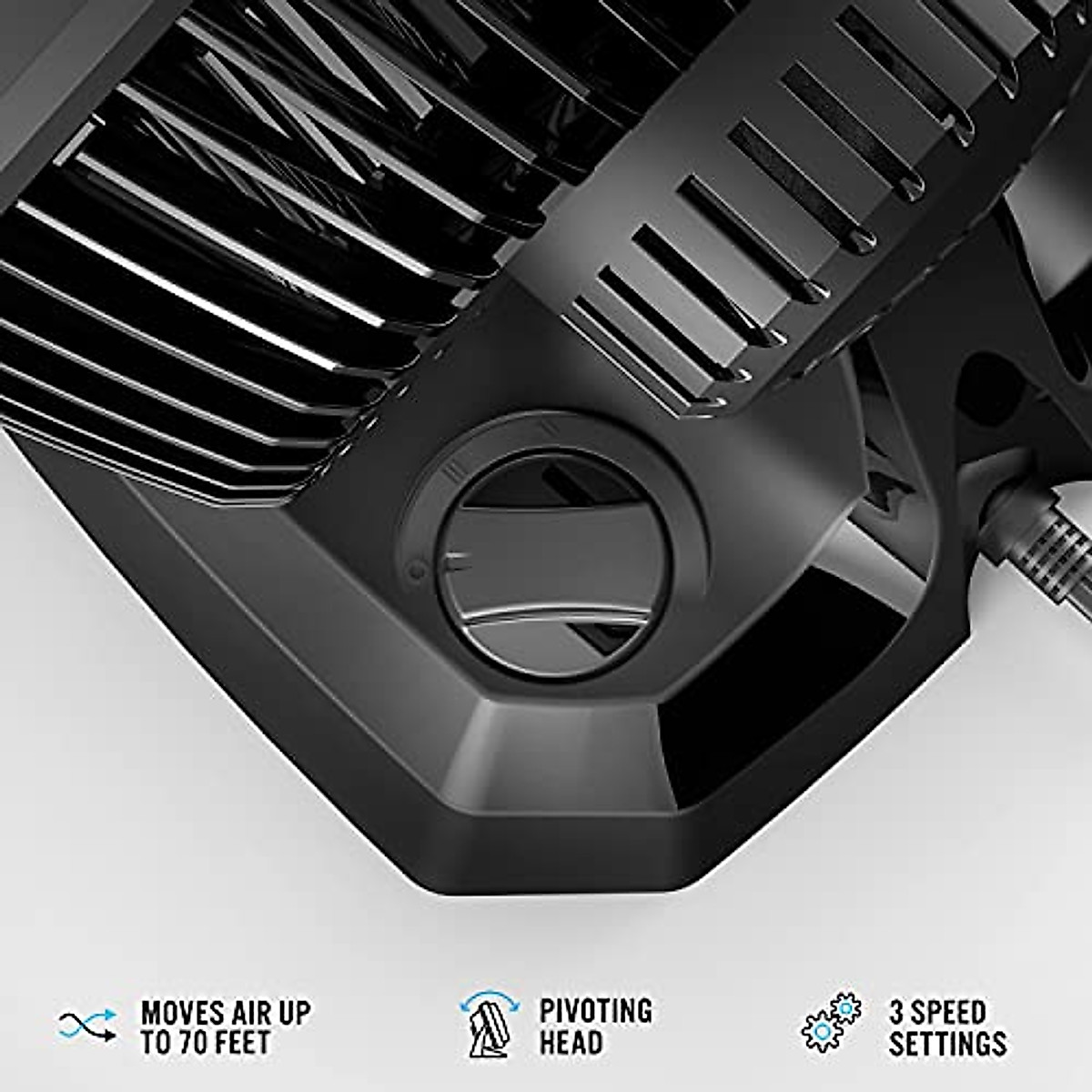 Vornado 52 Whole Room Air Circulator Fan with 3 Speeds, Black & 133 Compact Air Circulator Fan