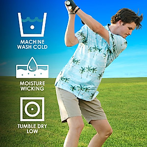 YATTA GOLF Athletic Performance Golf Shirt for Men - (XX-Large) - Dry-fit Comfort, Moisture Wicking, 4-Way Stretch, Short Sleeve Casual Polo Shirt