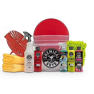 Chemical Guys HOL121 Best Car Wash Bucket Kit, (Safe for Cars, Trucks, SUVs, RVs & More) 11 Items
