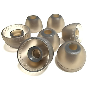 Luckvan Replacement Ear Tips for Sony Earbuds WF XBA MDR Series LinkBuds S/WF-C500/WF-C700N Earbuds Tips for Sony WF-1000XM5/WF-1000XM4/1000XM3 Wireless, 4 Pairs Black