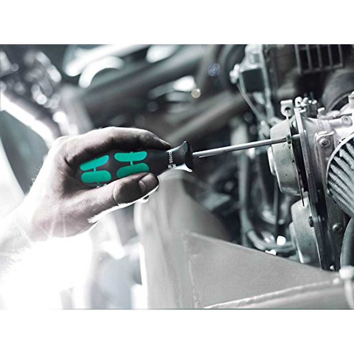 Wera - 5105650001 Kraftform Plus 334/6 Screwdriver Set with Rack and Lasertip, 6-Pieces