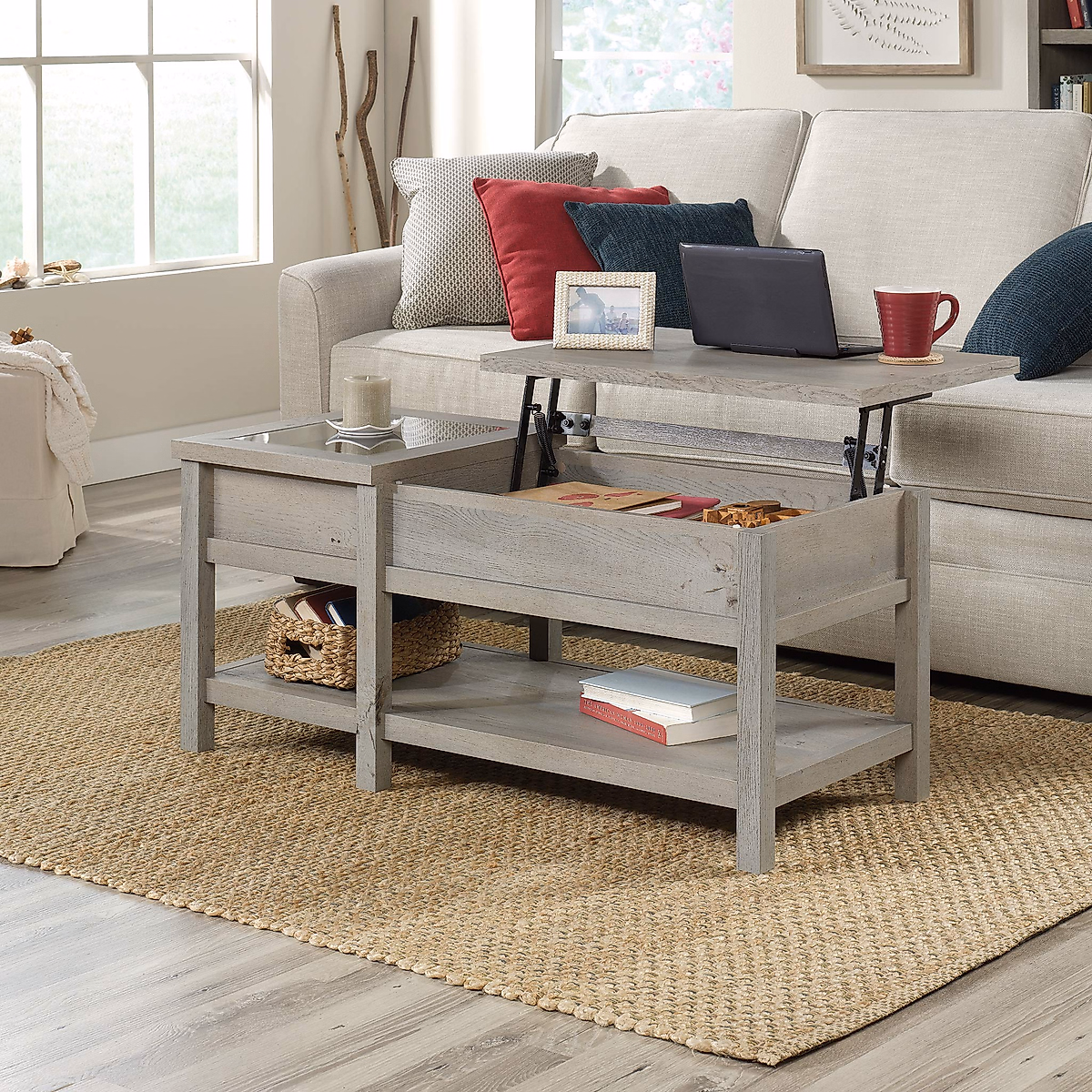 Sauder Cottage Road Lift-top Coffee Table, Soft White finish