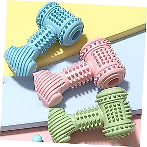 Dog Toy Cleaning Accessories Cleaning Toys Chew Toys Dog Toys Small Dogs Toys Dental Dog Chew Toy Wear-Resistant Chewing Toy Compact Chewing Toy TPR Household Set Pink Toys (Color : Sky-Blue