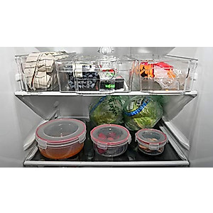 Home-X Plastic Food Storage Containers for Lunch, Reusable Bowls for Meal Prep, 6 Pieces