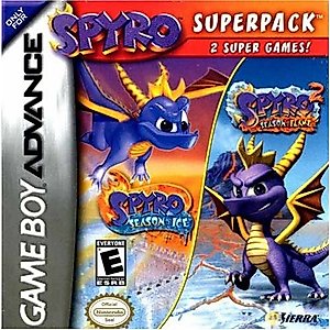 Spyro SuperPack: Spyro Season of Ice & Spyro 2 Season of Flame (Game Boy Advance)