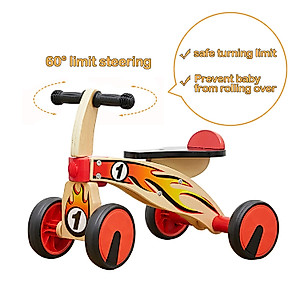 TOP BRIGHT Ride On Toys for 1 Year Old Boys and Girls, Baby Toys Scooter 1 Year Old
