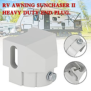 Frezon Alminum Replacement Part End Plug Solid Fit For Dometic RV Awning Sunchaser II Replacement