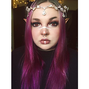 SWEETV Rhinestone Leaf Wedding Tiara Headband for Brides, Rose Gold Crown Headband for Pageants Wedding Prom Birthday