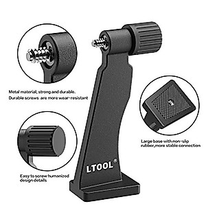 LTOOL Binocular Tripod Adapter,Standard 1/4" New Binoculars Rest Compatible with All Tripods Black