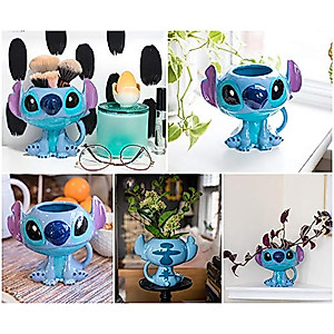 Disney Lilo & Stitch 3D Sculpted Ceramic Coffee Mug | Official Kitchen Accessories | Collectible Drinkware For Home Kitchen Bar Set | Holds 15 Ounces