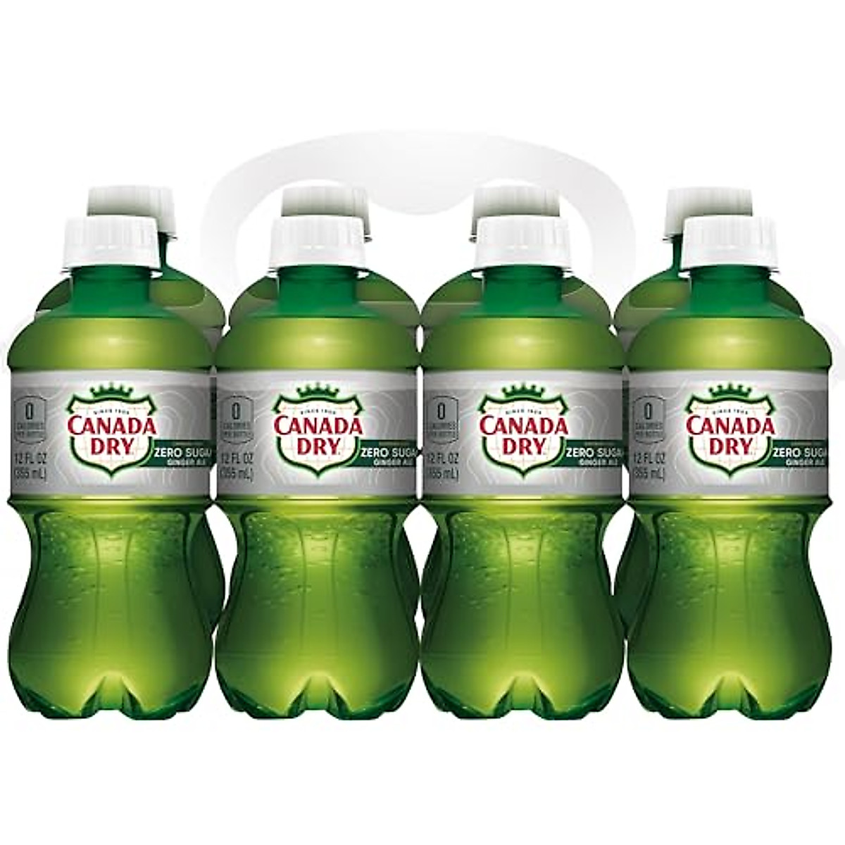 Diet Canada Dry Ginger Ale Soda, 12 Fluid Ounce Bottle, 8 Count