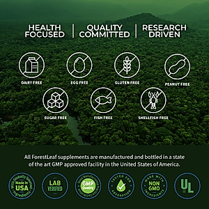 ForestLeaf Beef Organ Supplement - Grass Fed & Pasture Raised - Total Body Wellness & Performance, Organ Complex with 3000mg of Desiccated Beef Liver, Heart, Kidney, Pancreas, Spleen (180 Capsules)