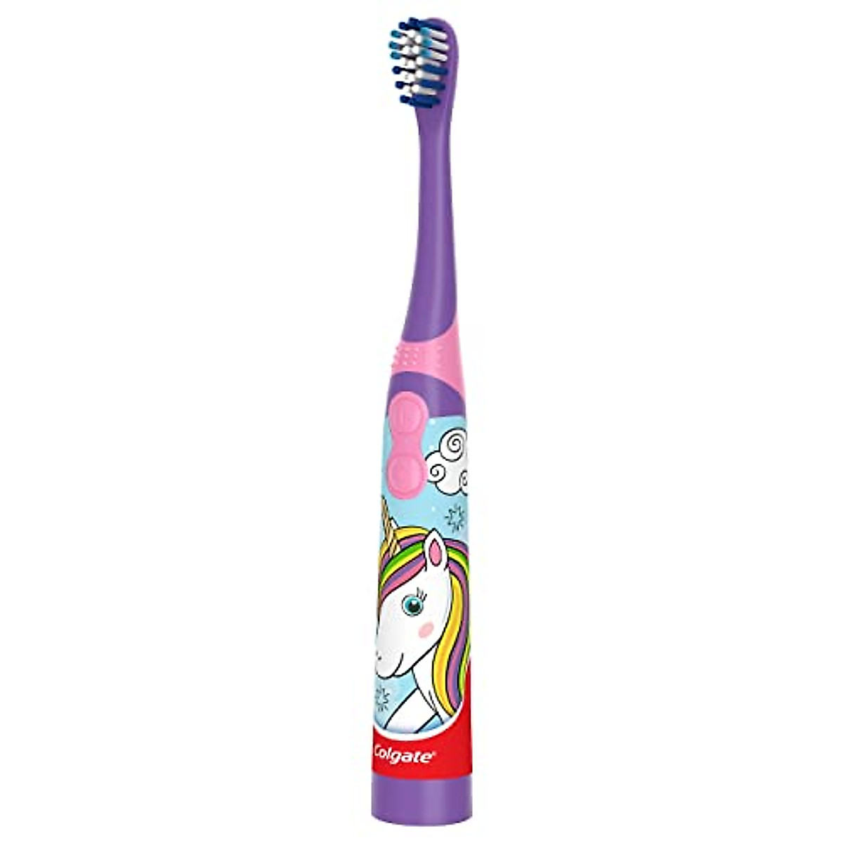 Colgate Kids Battery Powered Toothbrush, Unicorn, Extra Soft Toothbrush, Ages 3 and Up, 1 Pack