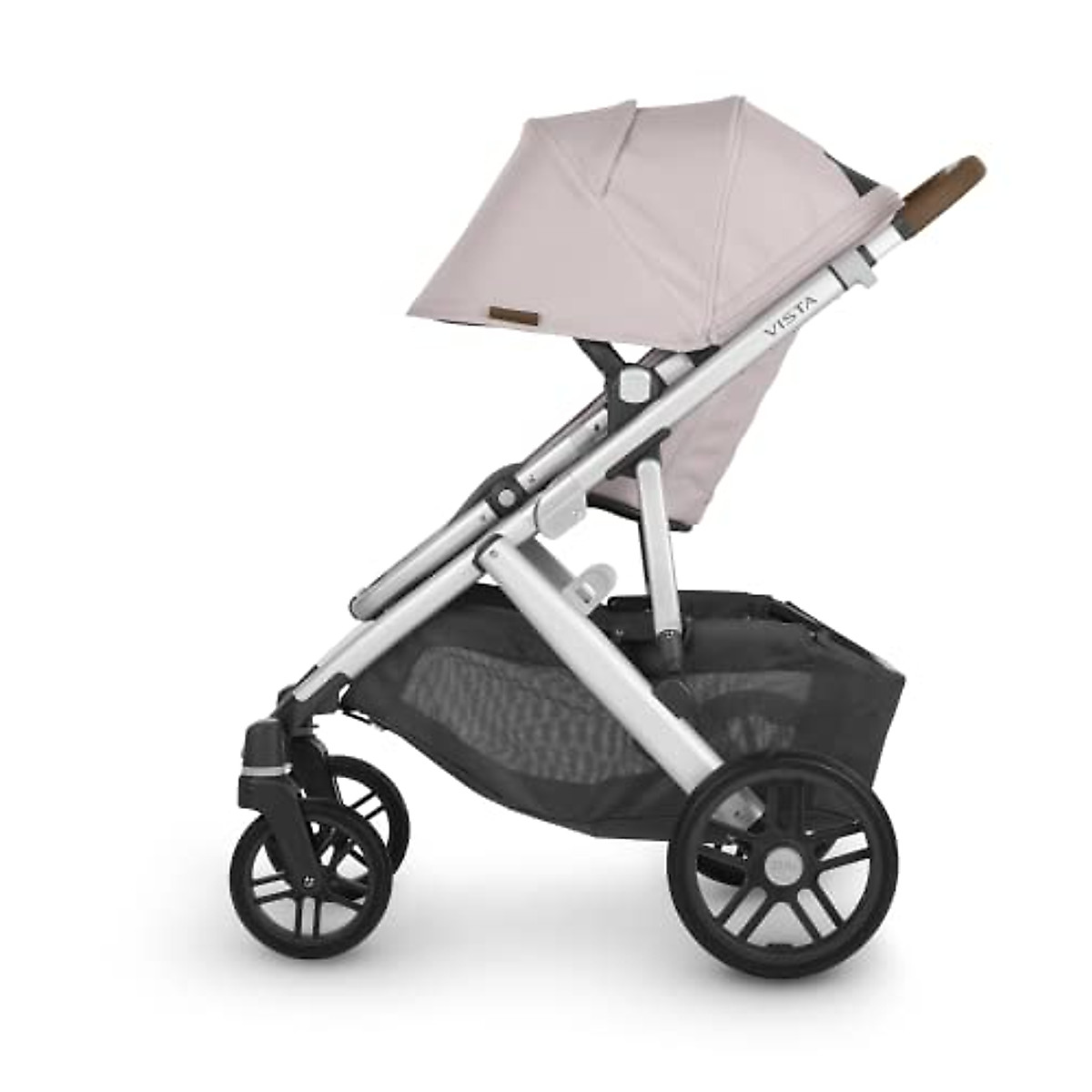 Vista V2 Stroller - Alice (Dusty Pink/Silver/Saddle Leather) + MESA V2 Infant Car Seat - Alice (Dusty Rose)
