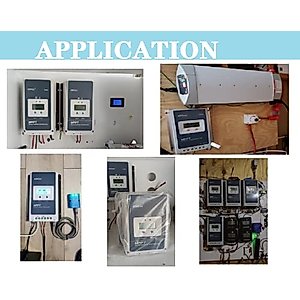EPEVER 40A MPPT Charge Controller, Solar Panels Regulator MAX 1080W 100V Input Negative Grounded Solar Controller, with LCD Display for Gel Sealed Flooded Lithium Battery