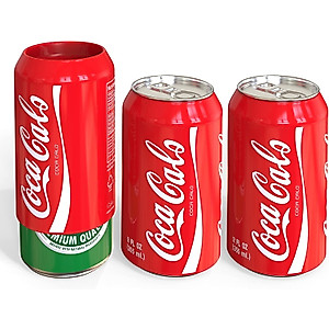 Skywin Silicone Can Sleeve (3 Pack) - Can Cover can Hides Can by Disguising it as a Can of Soda (Red)