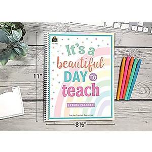 Teacher Created Resources Pastel Pop Lesson Planner 8.5 inches X 11 inches
