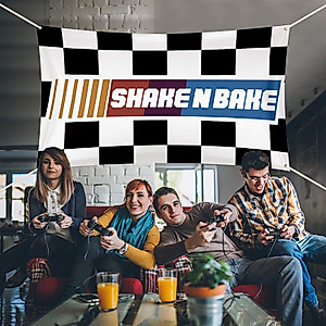 Probsin Shake N Bake Flag for Talladega Nights 3x5 Ft Banner Funny Flags UV Resistance Fading & Durable Man Cave Wall Flag with Brass Grommets for College Dorm Room, Outdoor, Parties, Bedroom, Decor