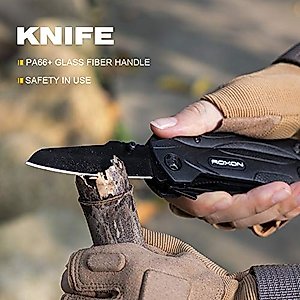 Roxon CM1349 SPARK Multitool Plier, 14-in-1 Multitools Folding Plier, Multipurpose Outdoor Survival Portable Multi Tool Set